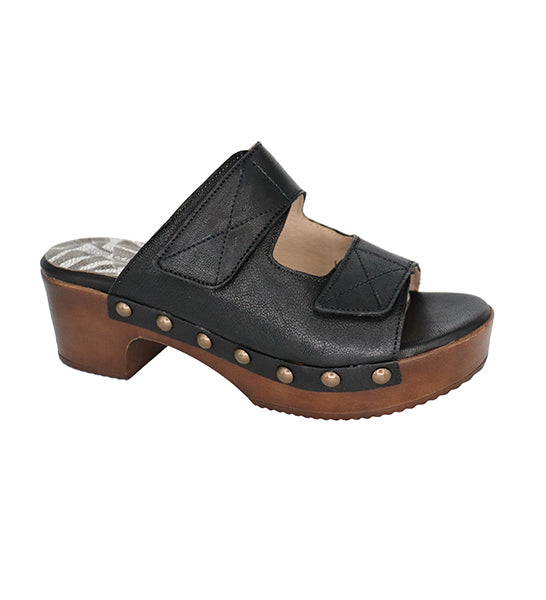 Eric Michael BREA Black Leather Wedge